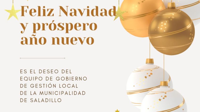 ¡Feliz Navidad y próspero Año nuevo!