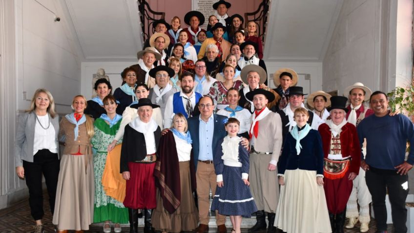 El Pericón nacional en el aniversario de Saladillo