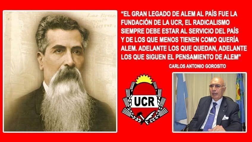 "Se cumplen 129 años del suicidio de Leandro N. Alem, fundador de la UCR