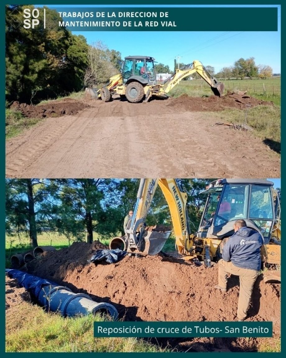Personal de la dirección de mantenimiento de la red vial se encuentra ...